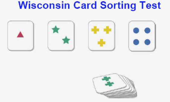 Wechseln, kognitive Flexibilität: Wisconsin Card Sorting Te…