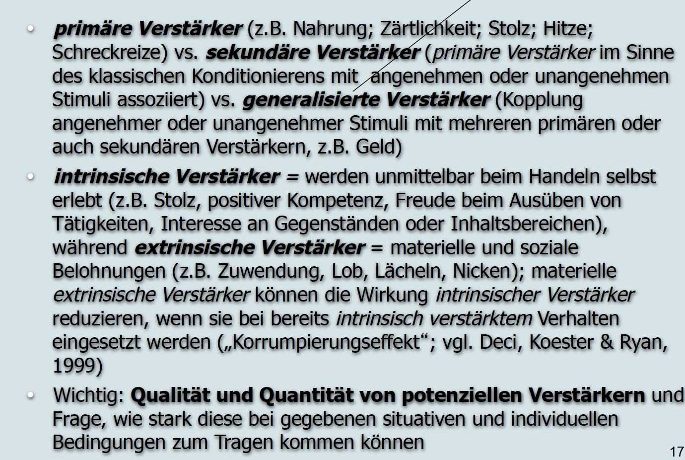 Verstärkerarten | 09_PsyTh_I_Verhalten Interventionen | Repetico